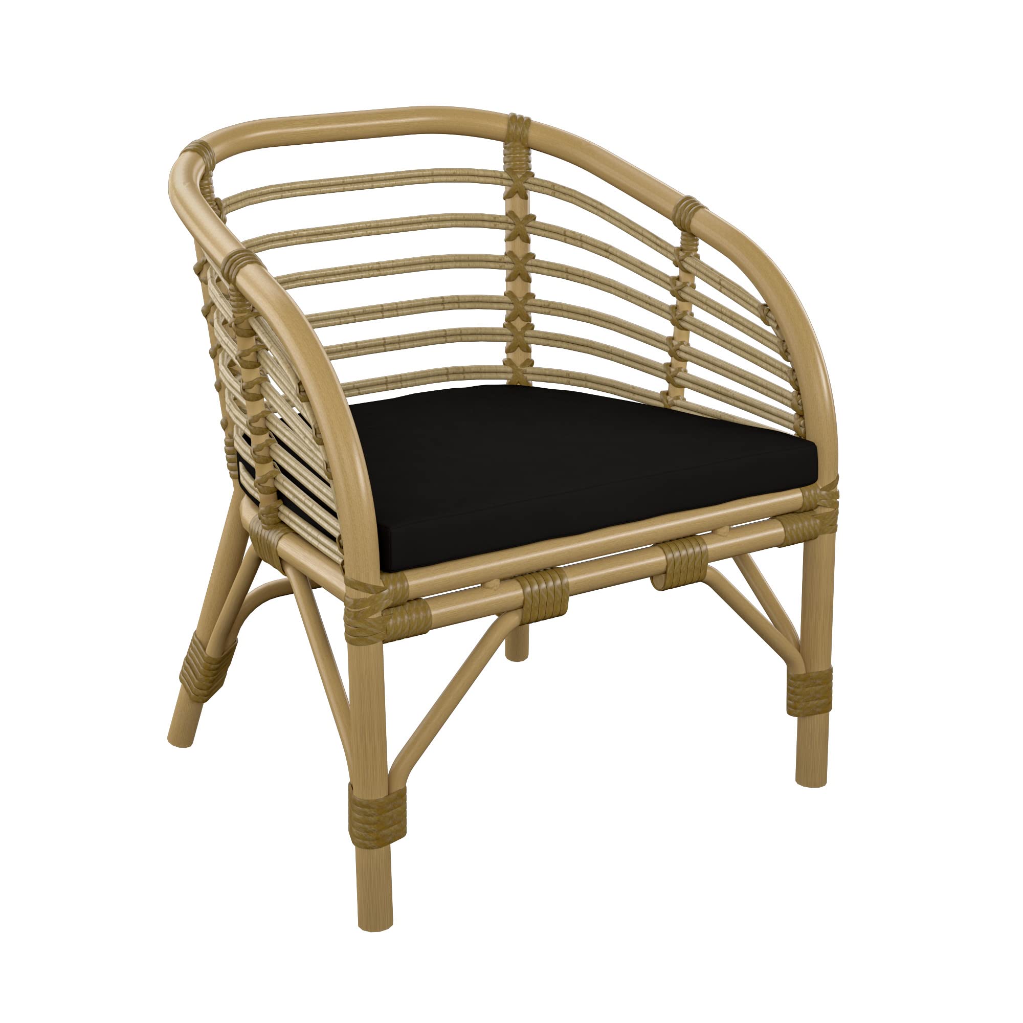 TK Classics CC6601-U957-F23 Boho Aluminum Club Chair with Cushion ...