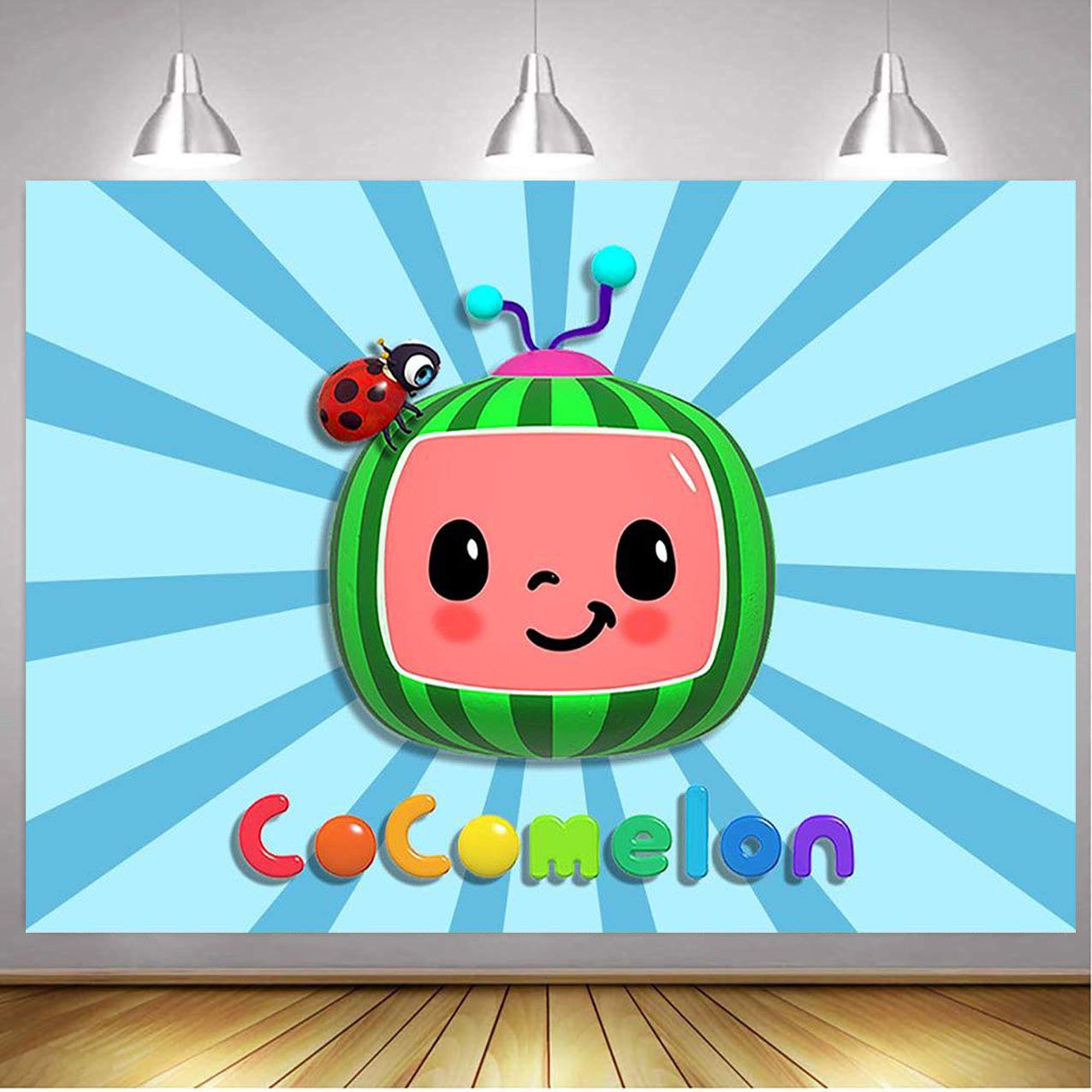 Buy Cocomelon Backdrops Kids Happy Birthday Cocomelon Lovely Watermelo ...