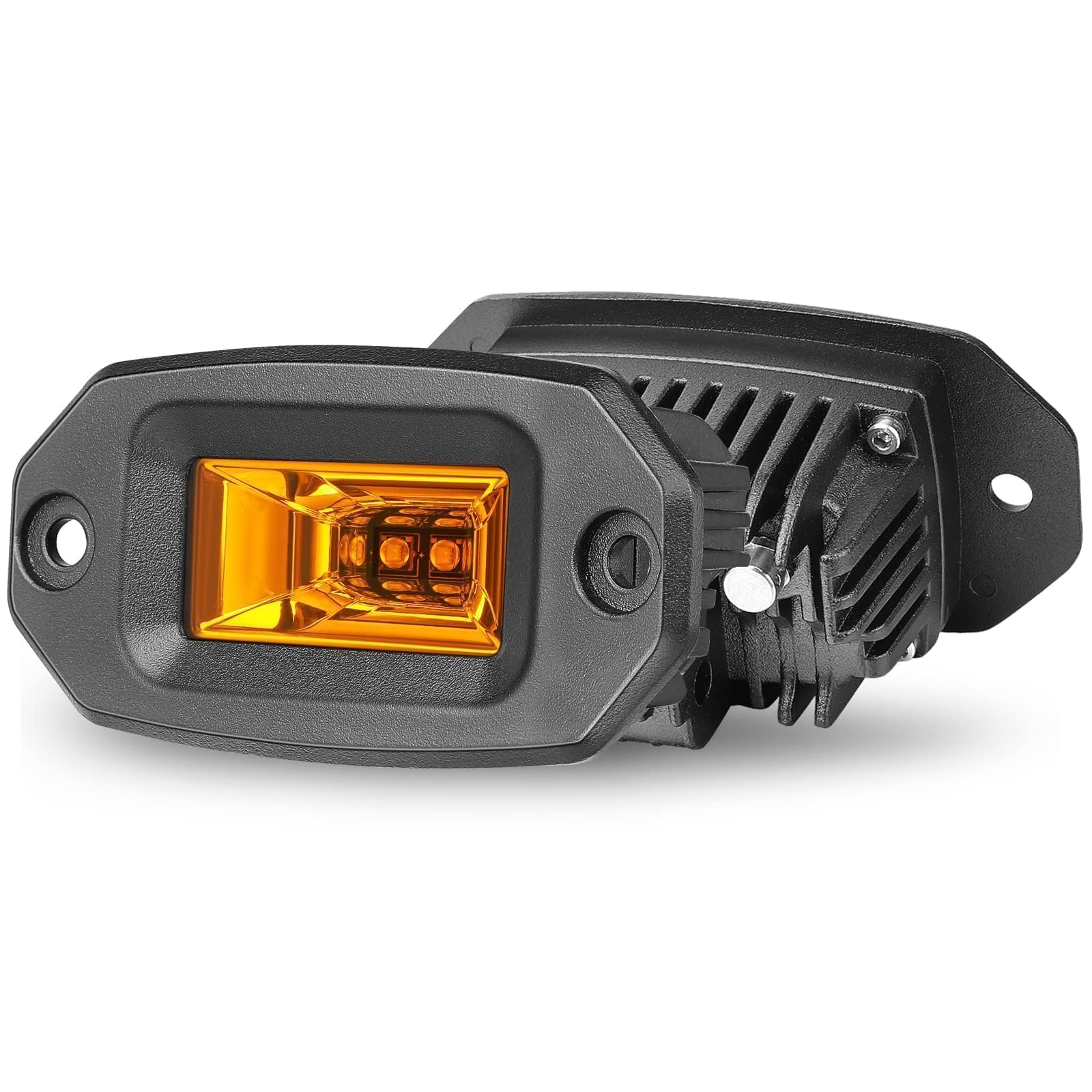 Mua Flush Mount Amber LED Lights 20W Flood Beam Amber Fog Lights LED ...