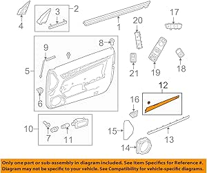 Amazon.com: MERCEDES-BENZ 20772021222A02 GENUINE OEM UPPER TRIM: Automotive