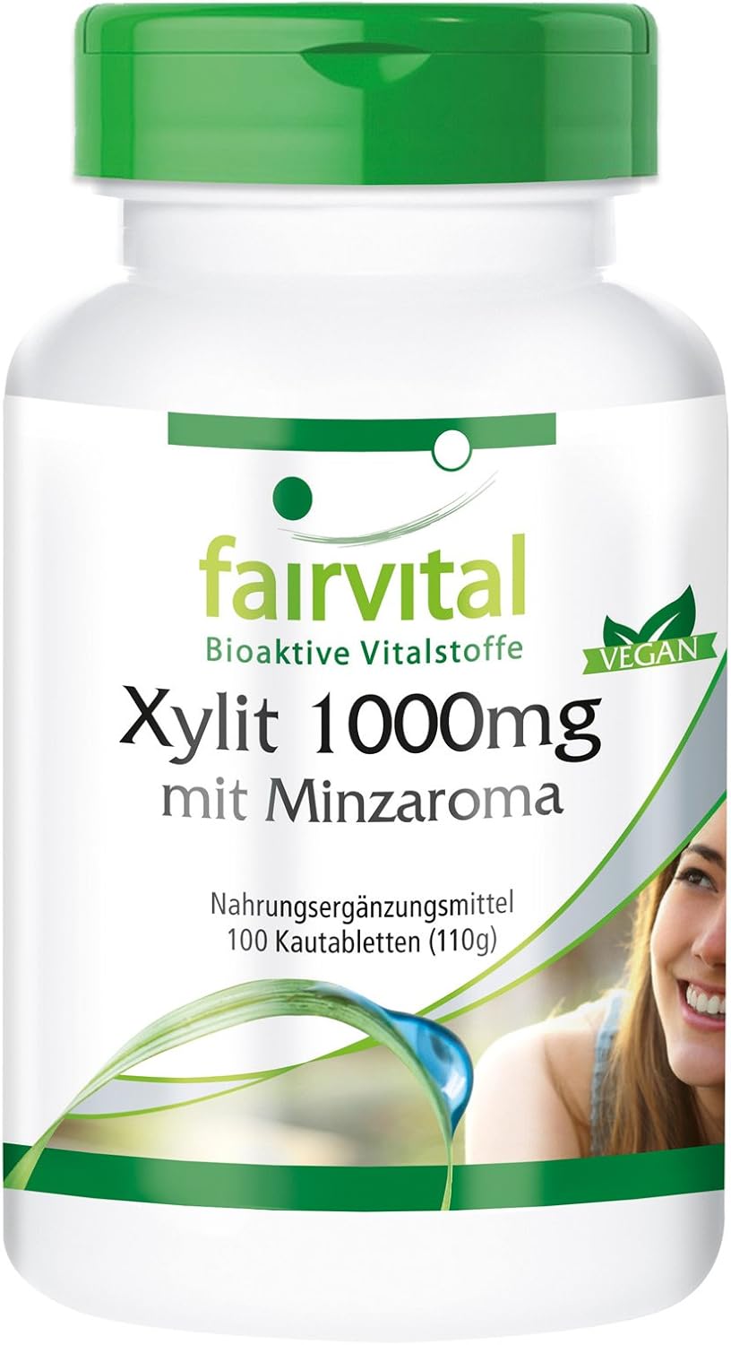 Xylitol 1000mg with Mint Flavor – Bulk Pack for 3 Months – Vegan – HIGH ...