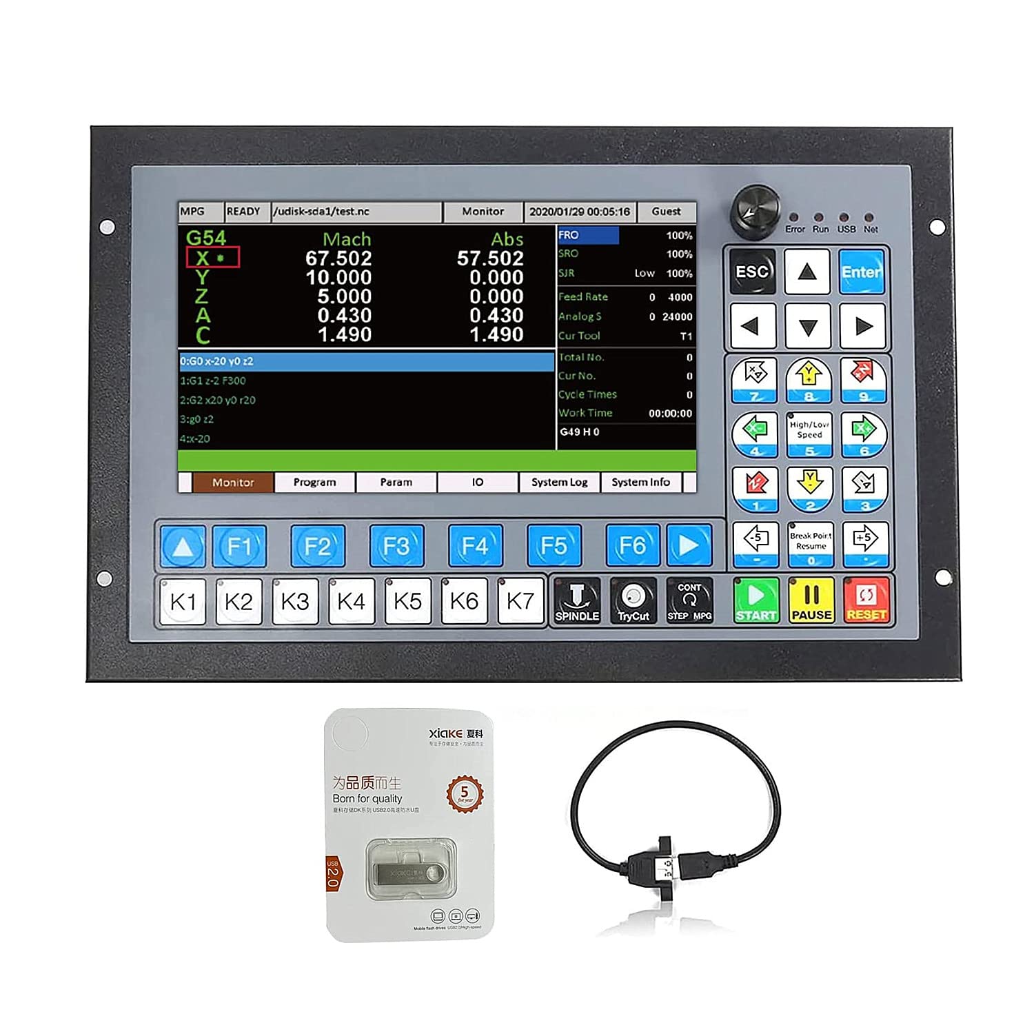 Mua CNCTOPBAOS 5 Axis DDCS Expert CNC Controller System,1000KHz Offline Stand Alone Servo ...