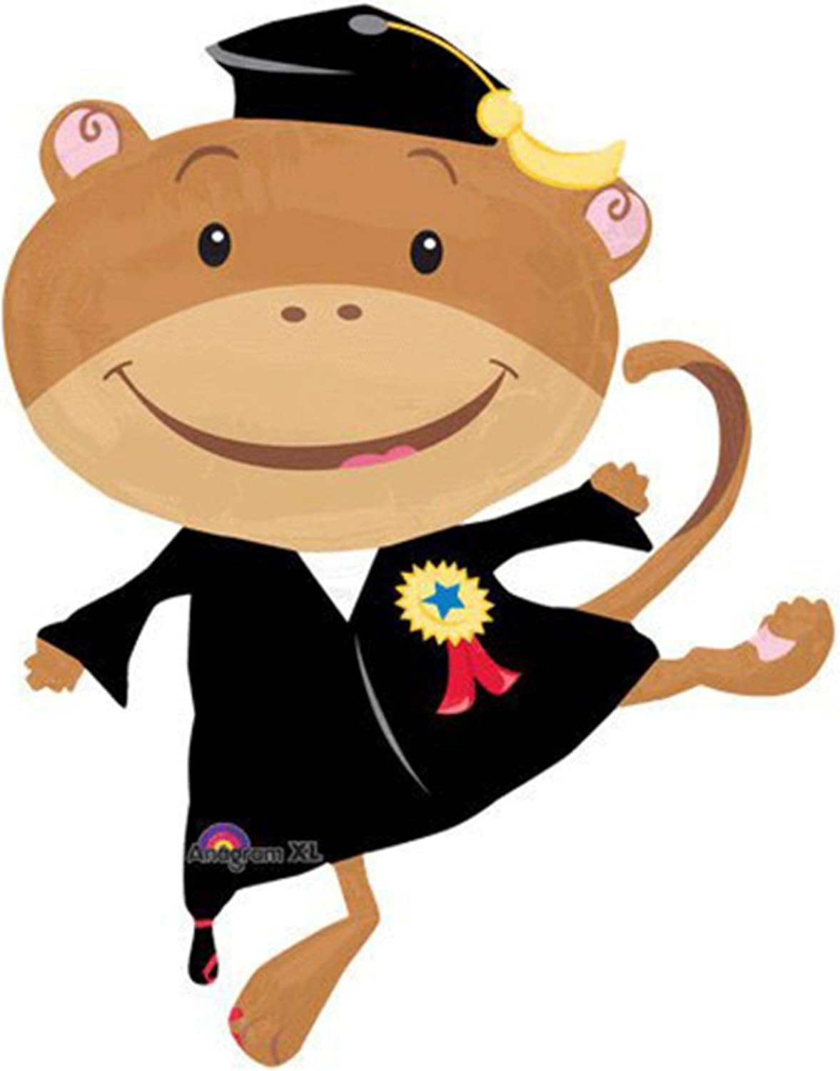 Amazon.com: Graduation Congrats Monkey 36" BIG Mylar Balloon: Kitchen ...