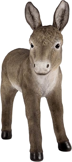 Extra Large Donkey Ornament Home Decor Garden Resin Statue Patio Lawn ...