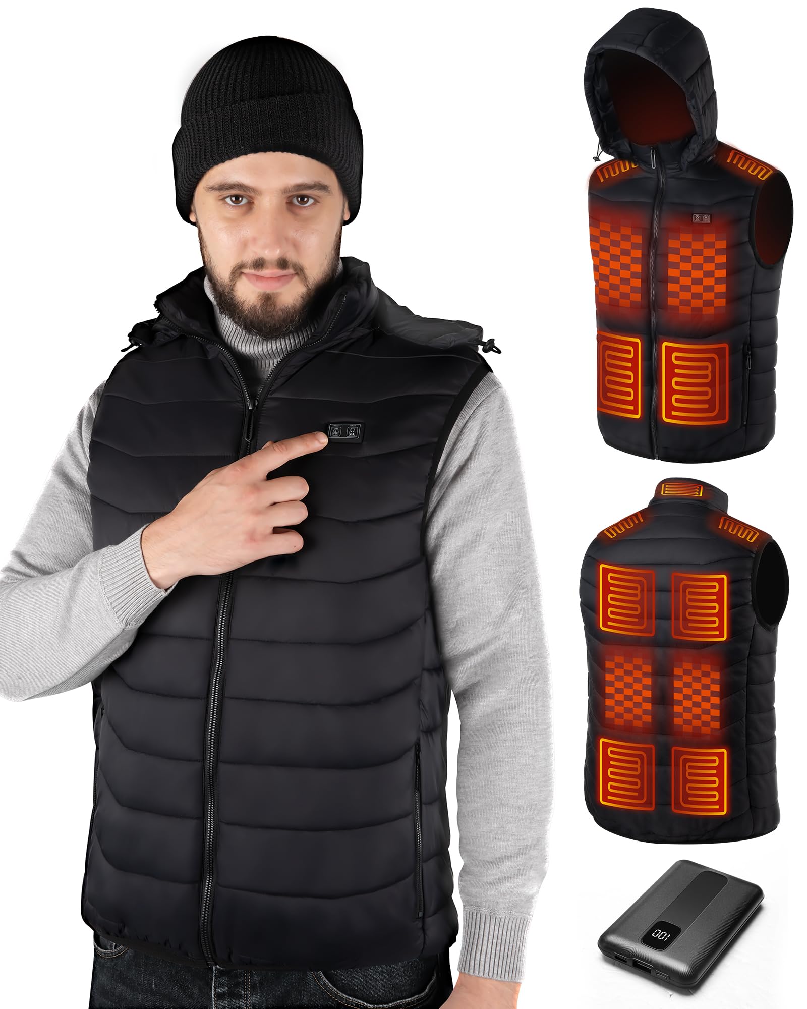 Heated Vest for Men with ?ATTERY Pack Included, Lightweight Warming ...