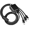 Amazon.com: Replacement 3-in-1Wall Charger Adapter Charging Cable Cord ...