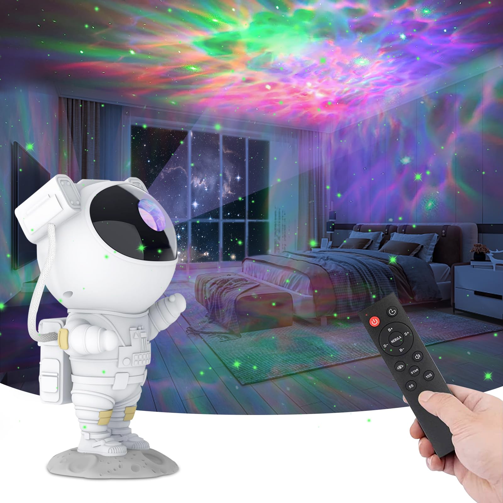 Star Projector Galaxy Light, 2023 Upgraded Astronaut Space Aurora ...