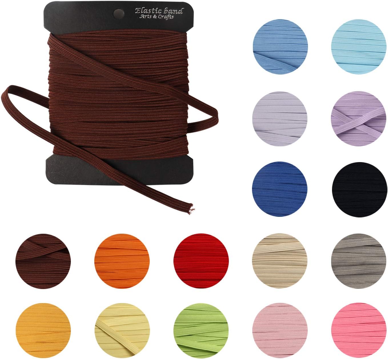 Gummiband Nähen 10M/11 Yards weiß Lang Weiß Elastik Kordel Flach Gewebt ...