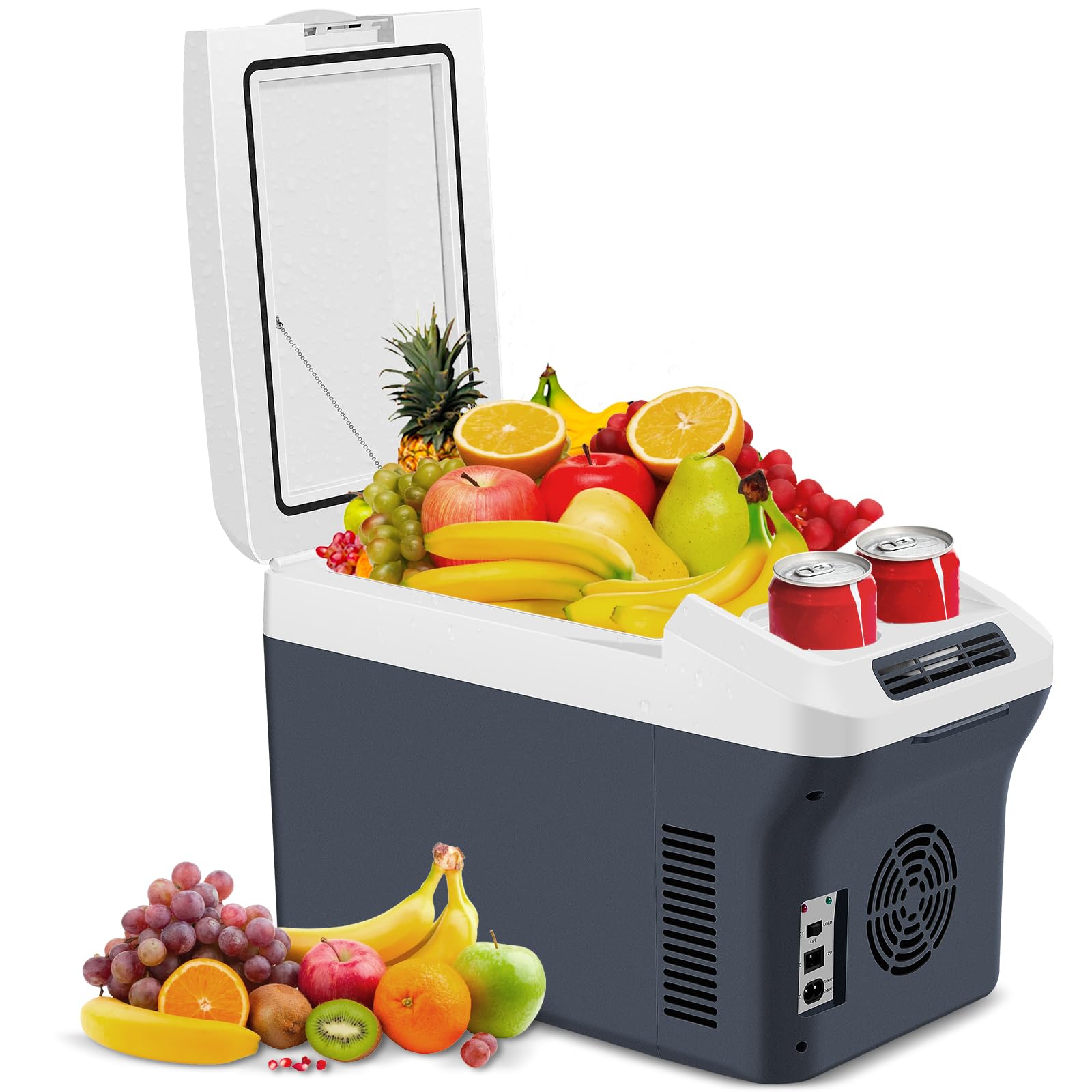 TREFAN 12 Liter/Quart Electric Cooler & Warmer 12v Car Cooler Plug in ...