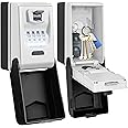 Amazon.com: HUANLANG Key Lock Box Wall Mount,Outdoor Combination Lock ...