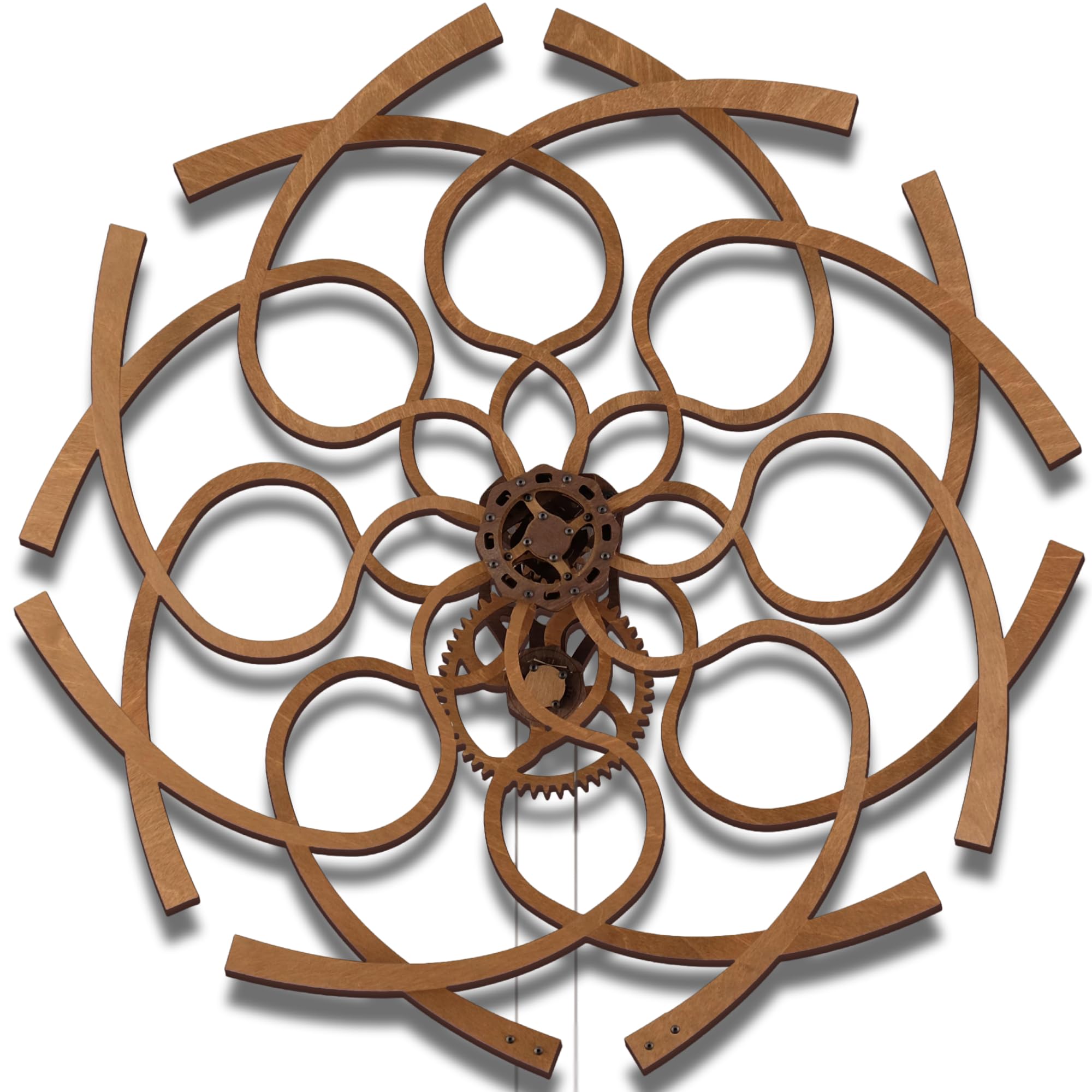 WOODEN.CITY Kinetic Wall Art Sculpture Ornate Geometric - Hypnotic ...