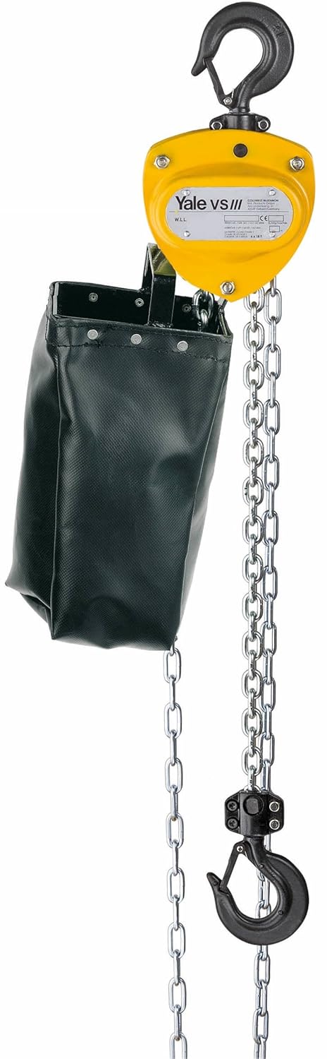 Yale VSIII 500kg 6m CB Hand Chain Hoist with Chain Bag, VSIII, 500 kg ...