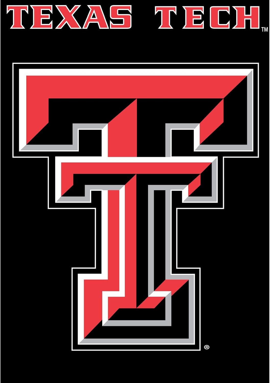 Amazon.com: NCAA Texas Tech Red Raiders 28" x 40" Collegiate Flag ...