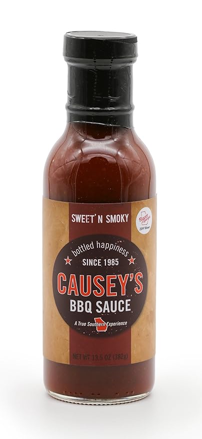 Amazon.com : Causey's Sweet'n Smoky BBQ Sauce - One 13.5oz Bottle ...