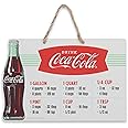 Amazon.com: Coca-Cola Measurements Hanging Metal Sign - Fun Coca-Cola ...