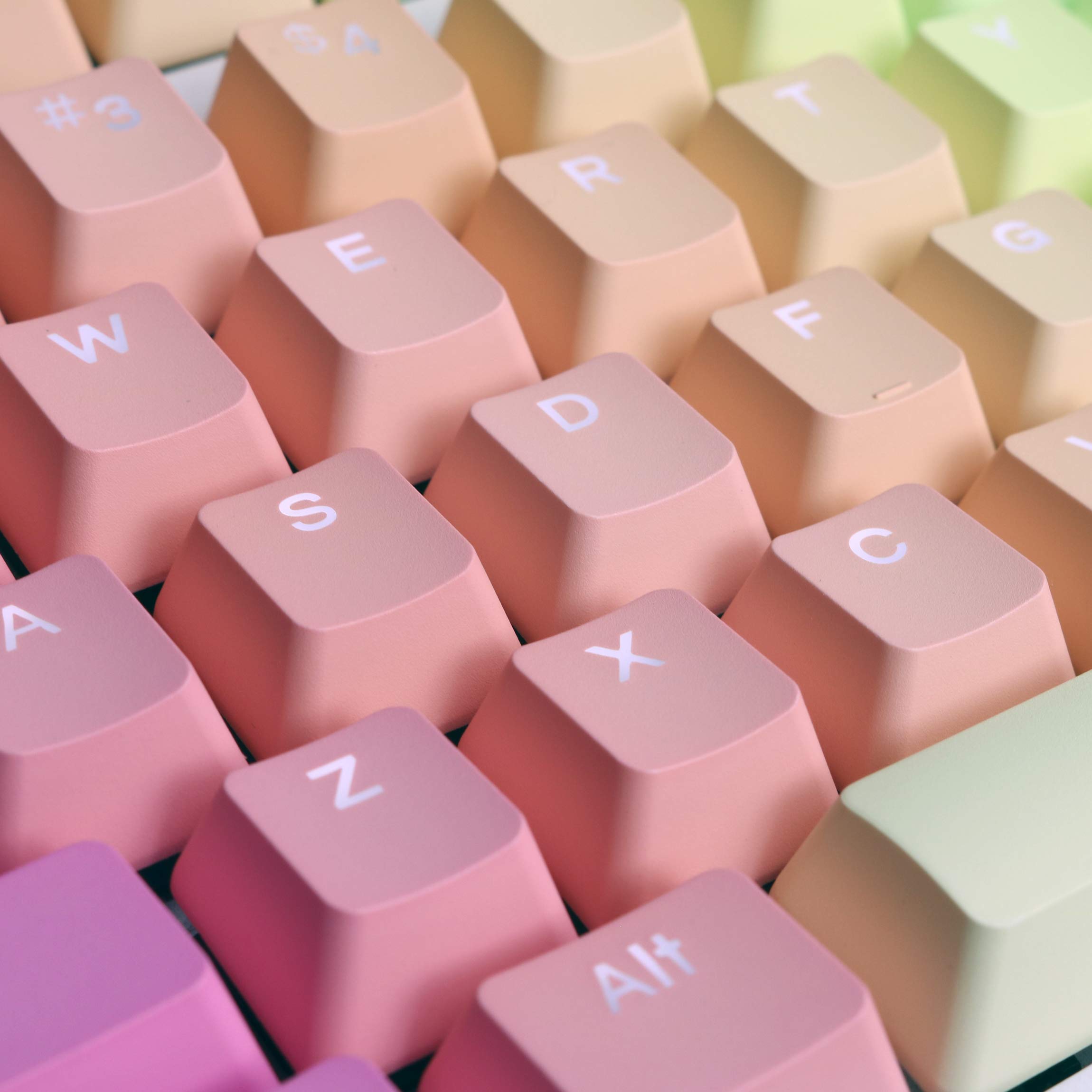 Mua Pastel Keycaps 104 Keys Sunset Backlit Gradient Keycaps Thick PBT ...