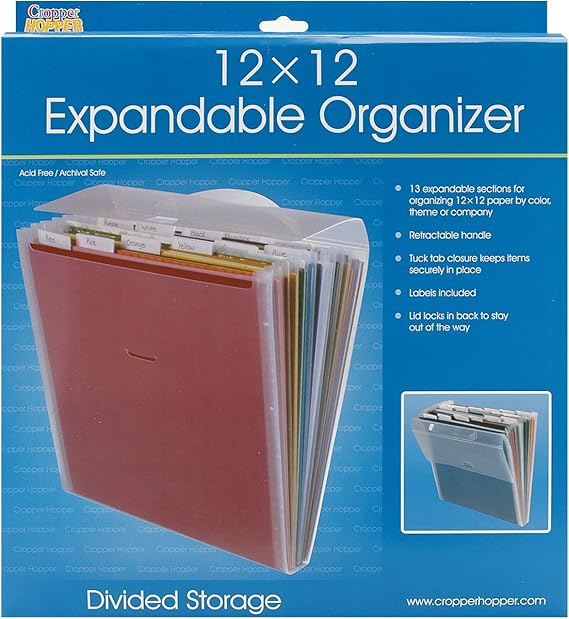 Cropper Hopper Expandable Paper Organizer-Frost 12"X12": Amazon.co.uk ...