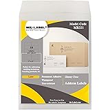 Amazon.com : Mr-Label 1/2" x 1-3/4" Glossy Crystal Clear Return Address ...