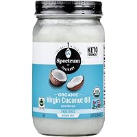 Amazon.com : Spectrum Organic Virgin Coconut Oil, Unrefined, 14 Oz ...