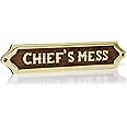 Amazon.com: Chiefs Mess Brass Door Sign Maritime Ships Plaque ...