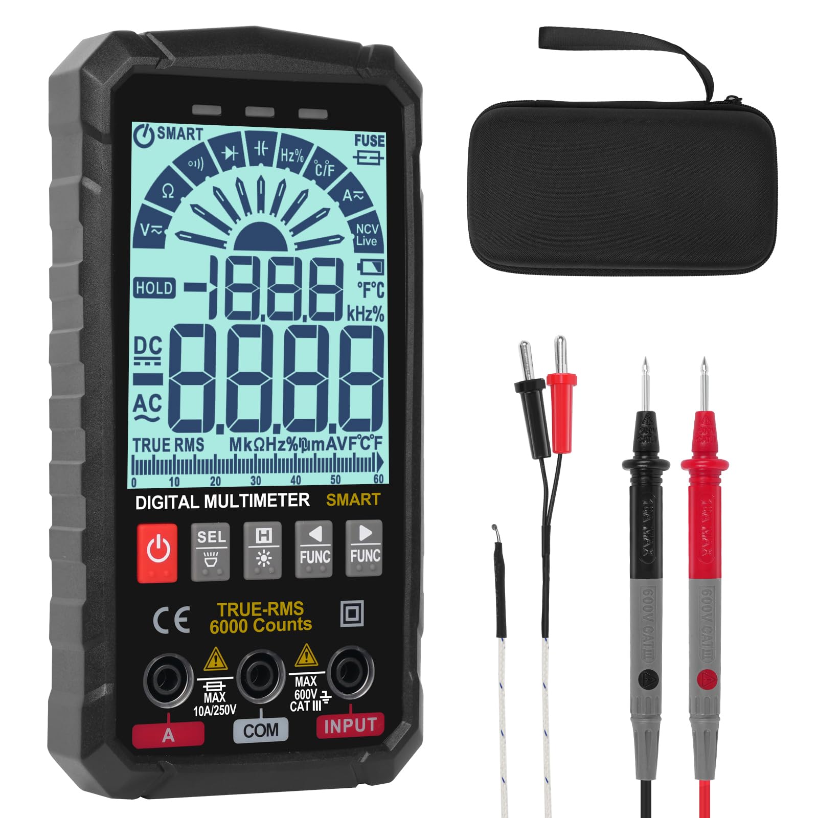 Mua WGGE Digital Multimeter Voltmeter Smart Electrical Tester Measures ...