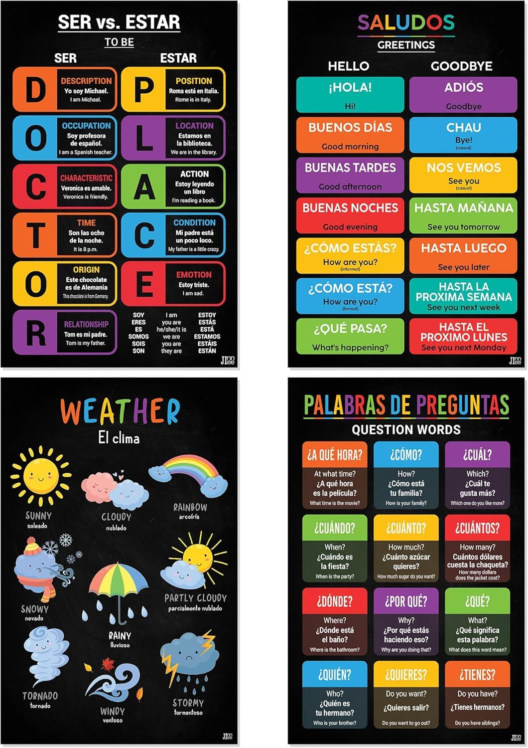 Jinniee Por vs Posters Spanish Classroom Rules Education Poster 11''x17 ...