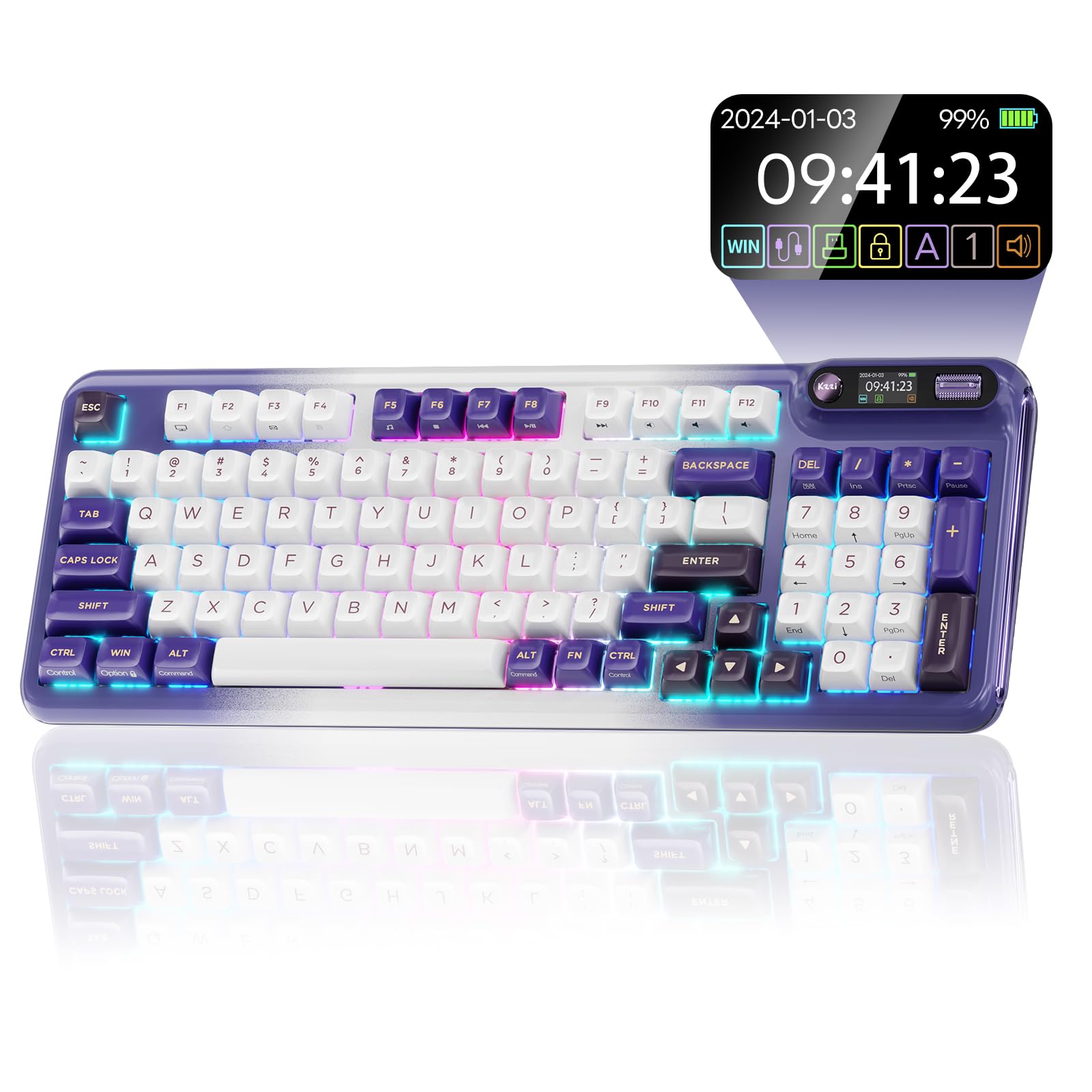 Mua Mechanical Keyboard Wireless (Purple) trên Amazon Mỹ chính hãng ...