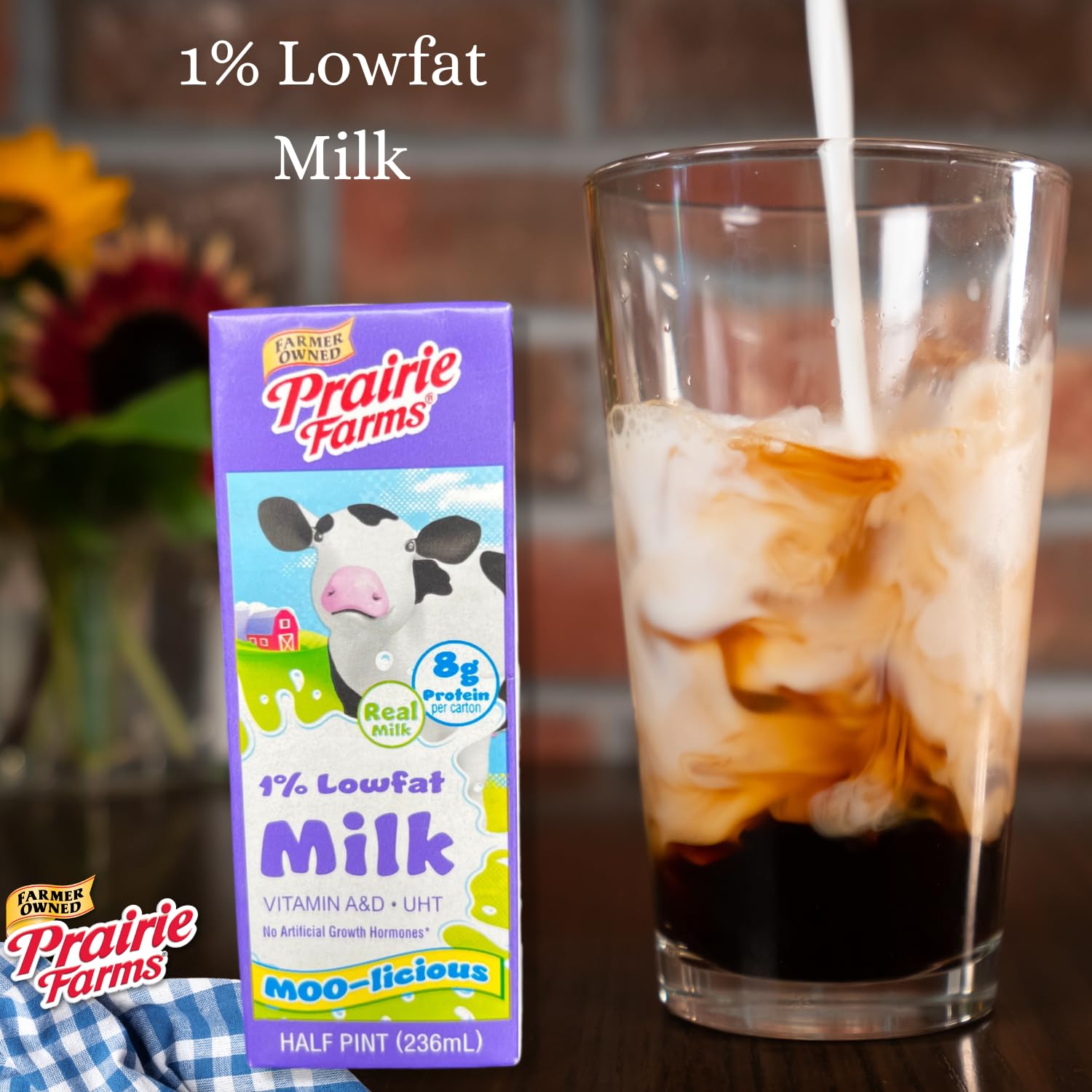 Mua Prairie Farms - 1% Low fat Milk, Milk 1% - Shelf Stable, Boxed UHT ...