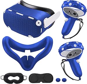 Amazon.com: for Oculus Quest 2 Accessories, Quest 2 VR Silicone face ...