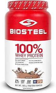 Amazon.com: BioSteel 100% Whey Protein Powder, rBGH Hormone Free and ...