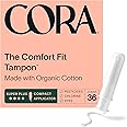 Amazon.com: Cora Organic Applicator Tampons | Regular/Super Absorbency ...