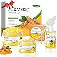 Amazon.com : Turmeric Skin Care Set Even Skin Tone with Vitamin C, Skin ...