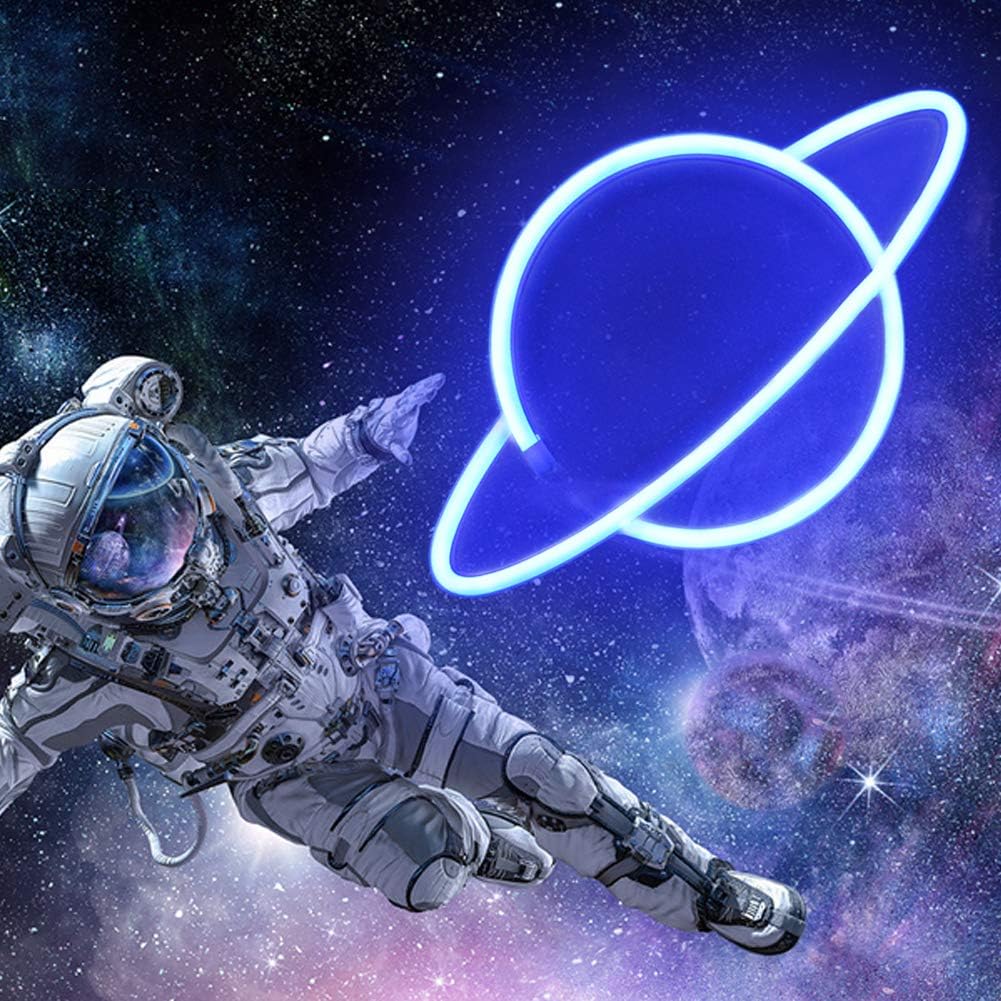 Planet Neon Light-Neon Wall Lights Decor,Led Neon Lights Art Decor ...