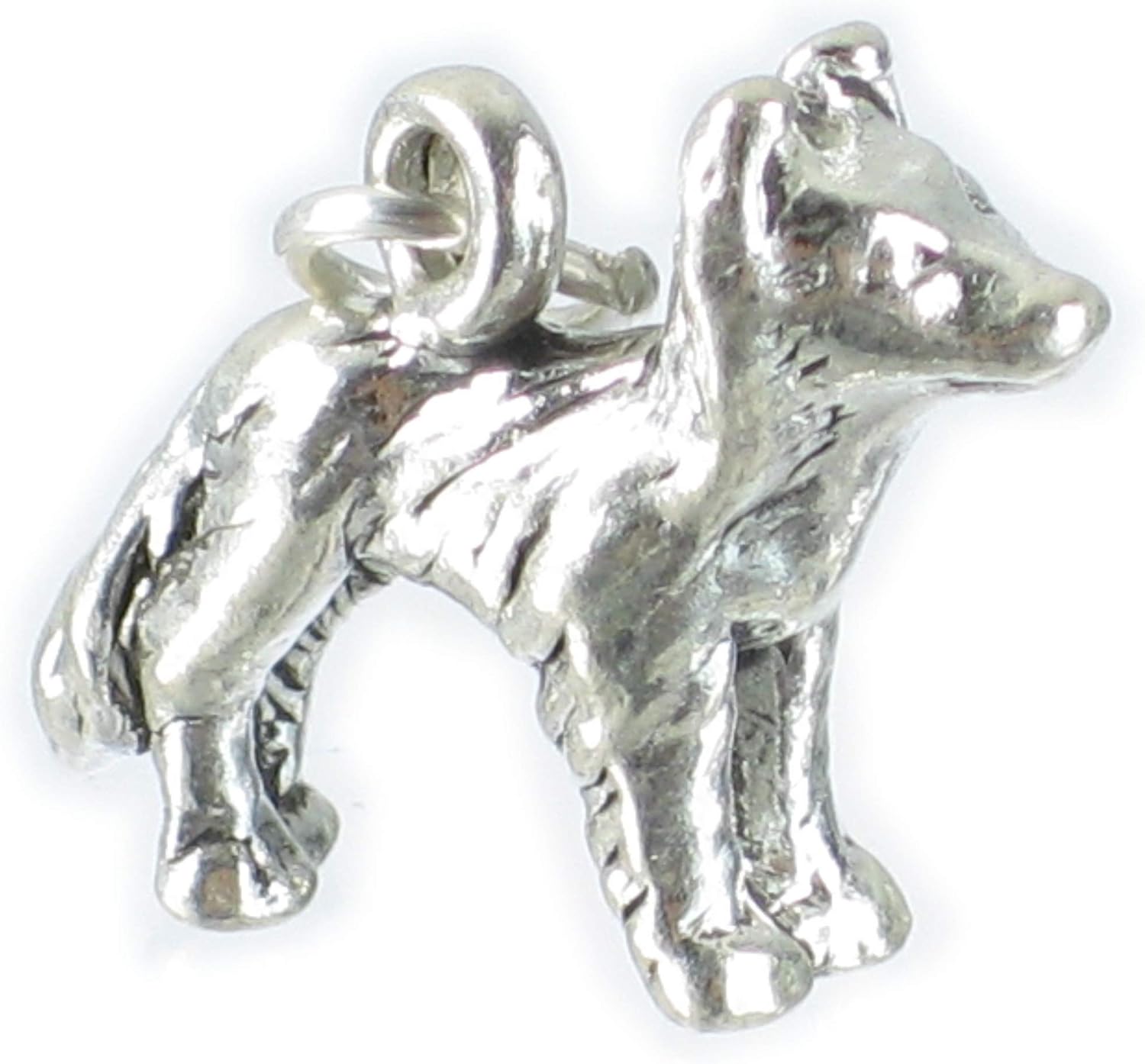 Border Collie dog sterling silver charm .925 x 1 Collies charms Dogs ...