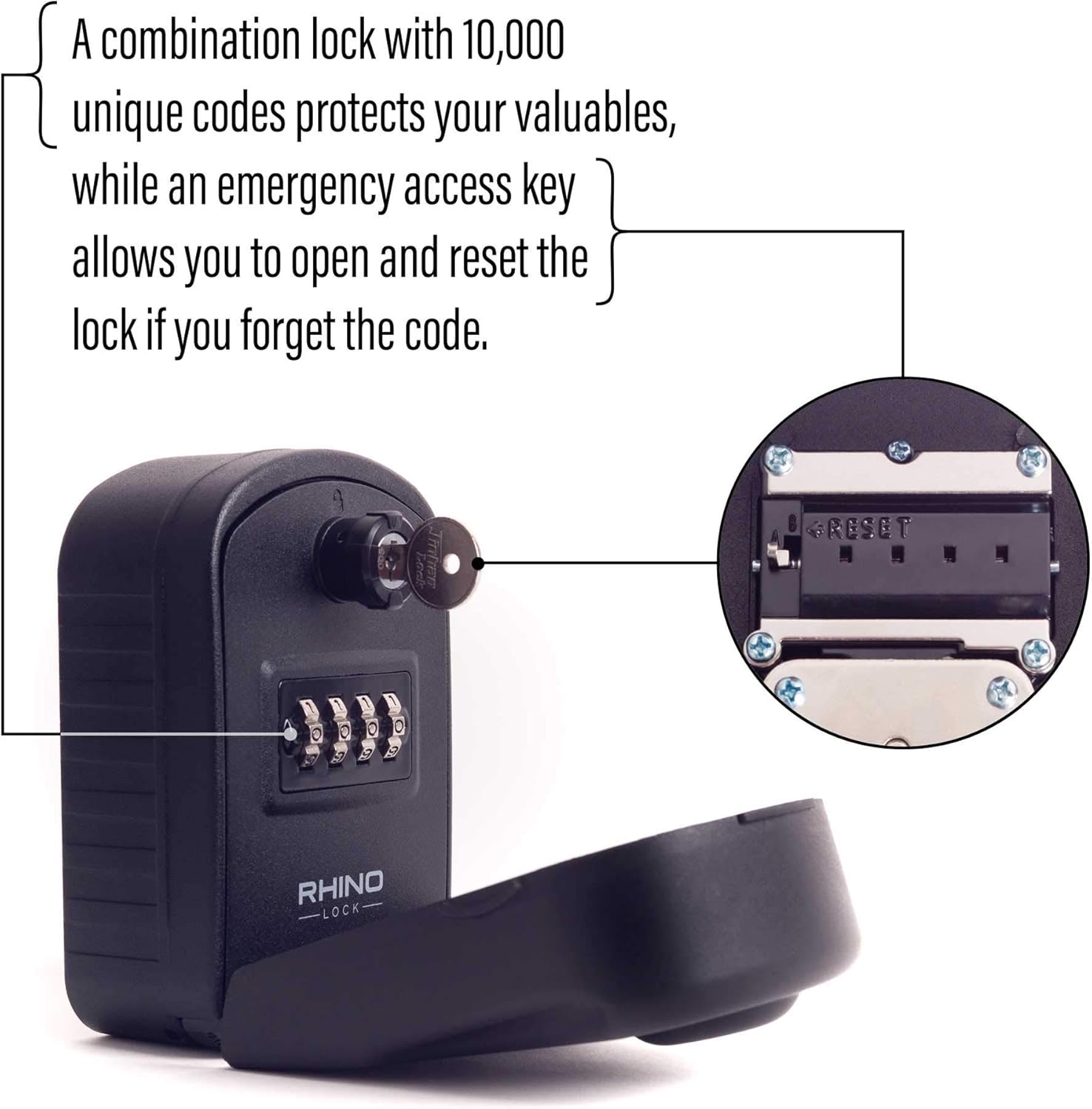 Rhino Lock – Secure Pro Combination Safe – Heavy Duty Wall Mounted ...