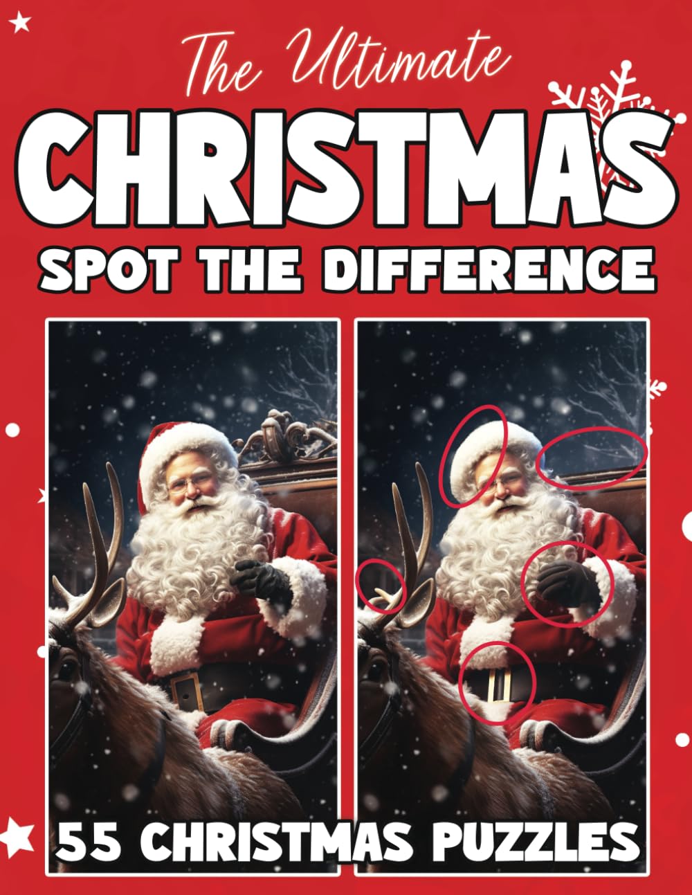Mua The Ultimate Christmas Spot the Difference Book for Adults: Large ...