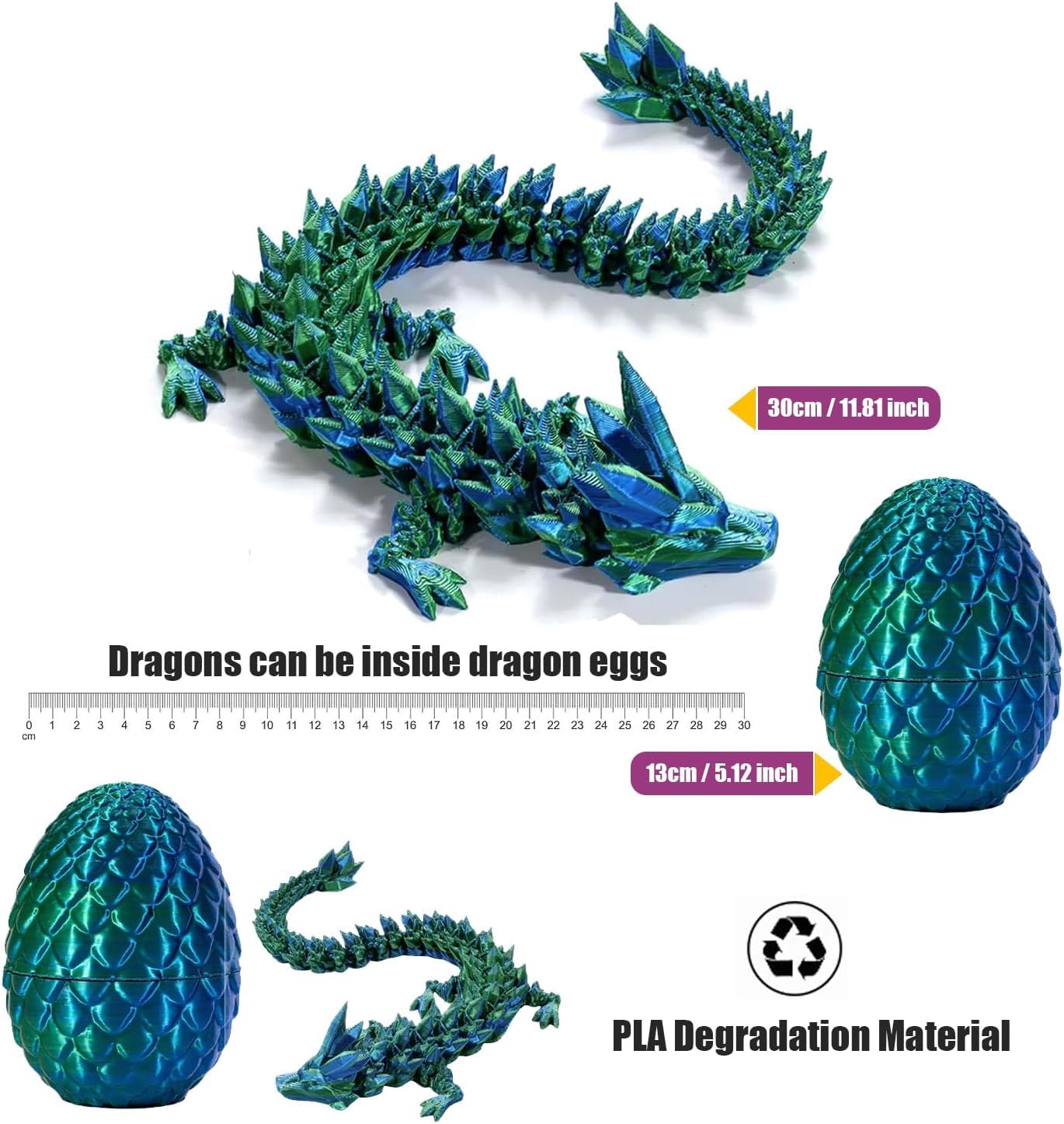 Mua 3D Printed Dragon-Flying Articulated Dragon|3D Printed Dragon Eggs ...