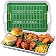 Amazon.com: Yungyan 2 Pcs Plastic Football Serving Trays with Handles ...