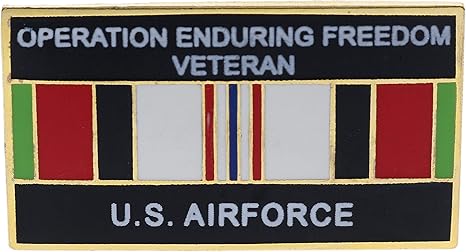 Amazon.com: USAF Veteran Operation Enduring Freedom Service Ribbon Hat ...