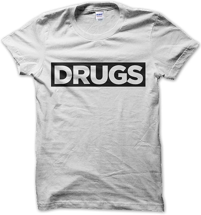 Drugs T-shirt : Amazon.co.uk: Clothing