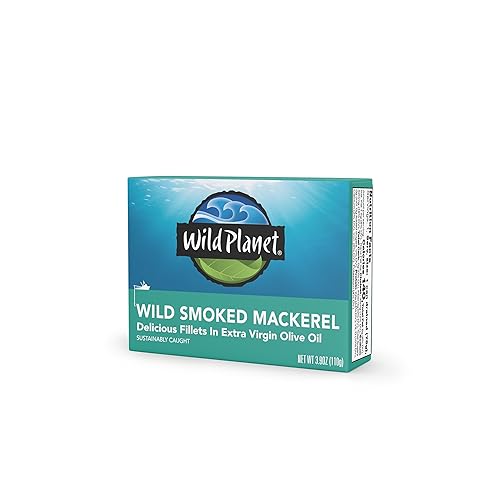 Wild Planet Wild Smoked Mackerel Fillets in Extra Virgin Olive Oil ...