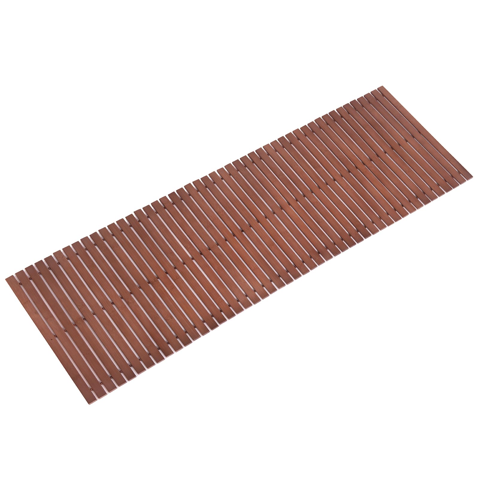 Bamboo Bath Mat Bathroom Runner Long Large Rugs Floor Wood Shower ...