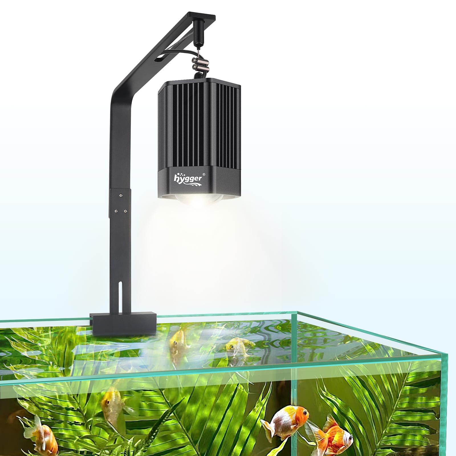 hygger 100W Aquarium Light Full Spectrum RGB COB LED Clip On Fish Tank ...