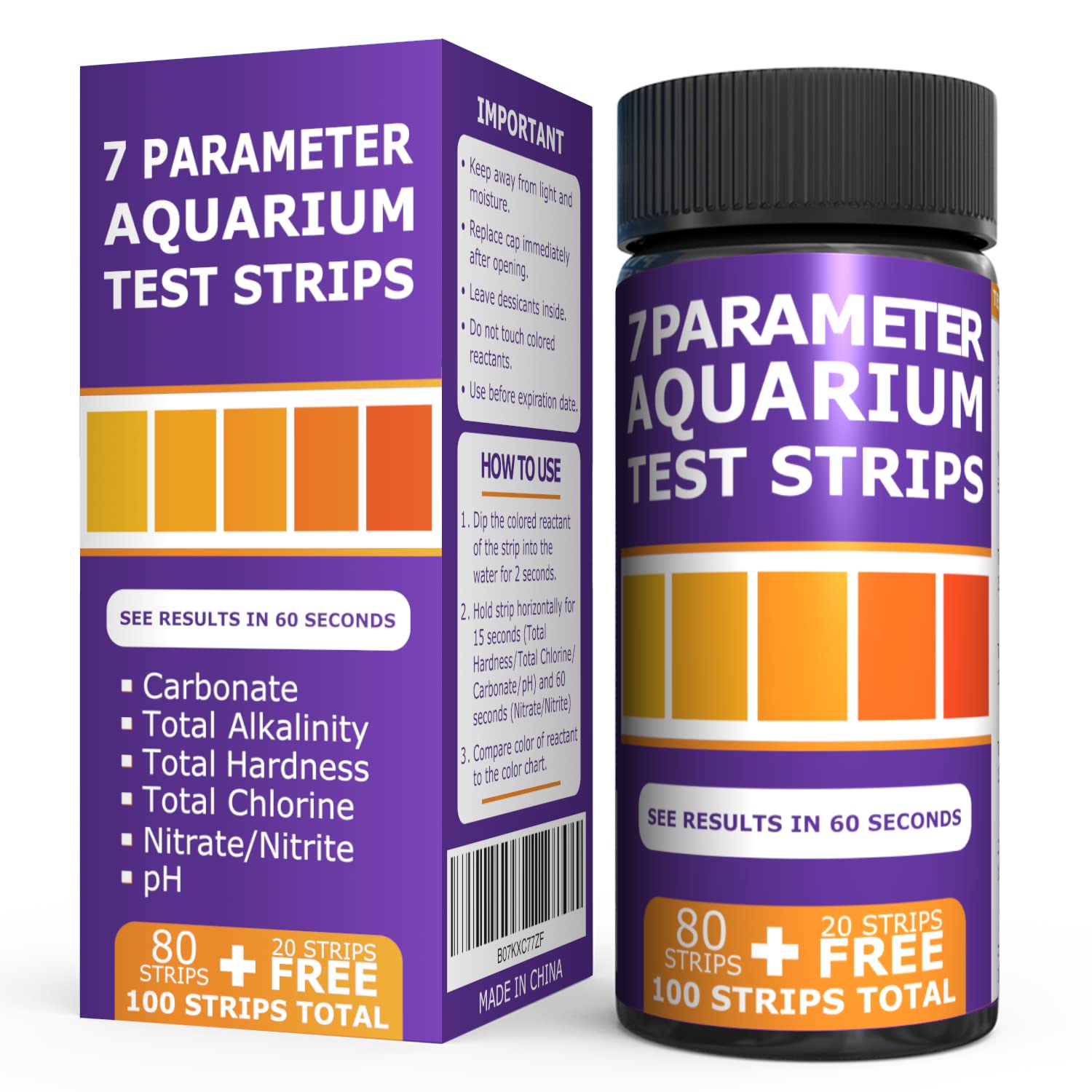 Mua 7 in 1 Aquarium Test Strips. Fish Water Test Strip. Freshwater ...