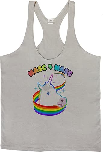 TooLoud Masc 4 Masc Pranciful Unicorn Mens String Tank Top at Amazon ...