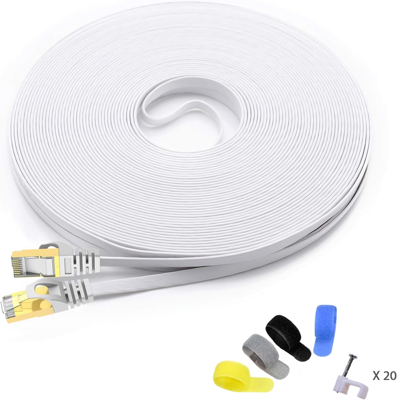 CableGeeker Cat7 Shielded Ethernet Cable 100ft (Highest Speed Cable ...