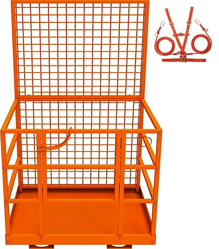43"x45" Forklift Platform Safety Cage,Work Platform for Loader,Man ...