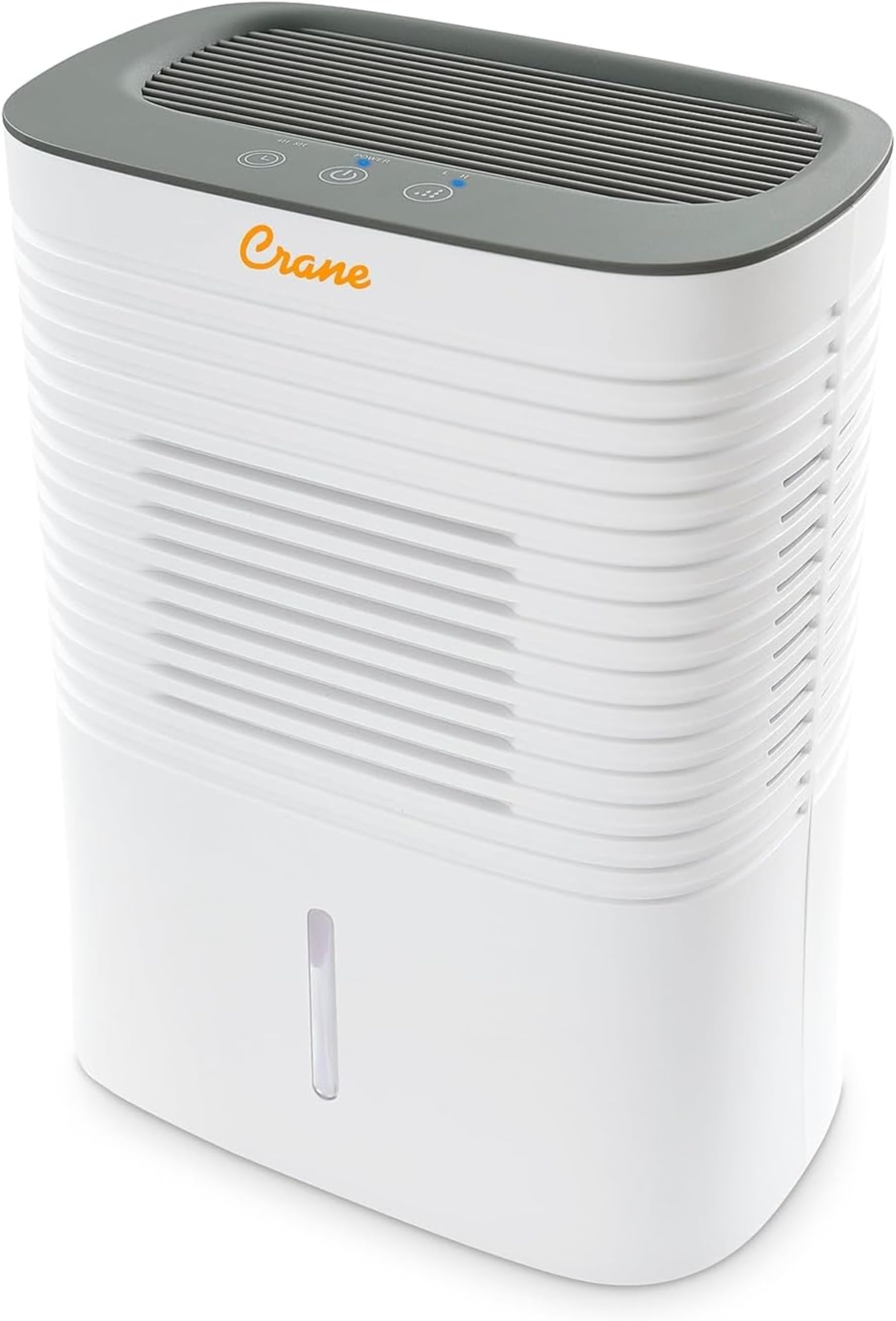 Crane Compact Dehumidifier for 300 Sq Ft Rooms, 0.5 Gallon Tank, For Basements, Bedrooms ...