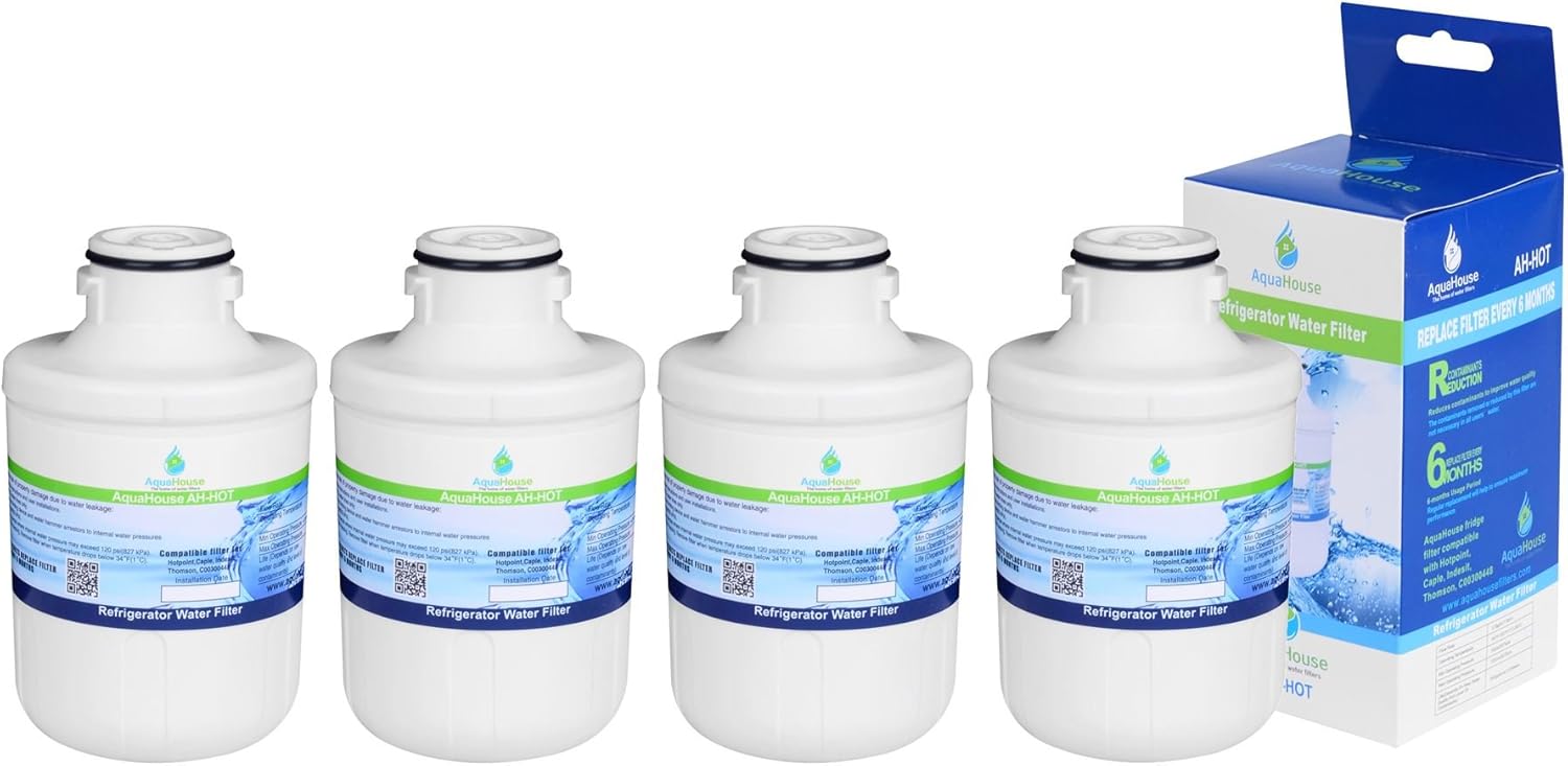 4X AH-HOT Compatible Water Filter for Refrigerator Hotpoint C00300448 ...