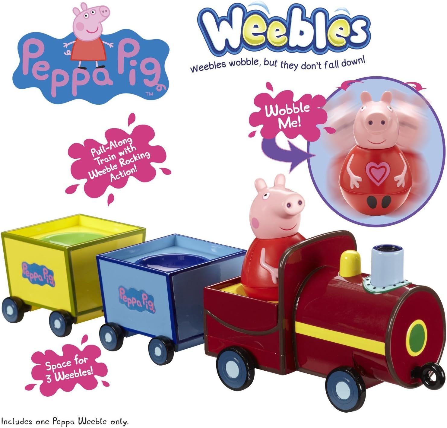 Peppa Pig Weebles Peppa's Wobbly Train: Amazon.co.uk: Toys & Games